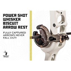 Trophy Ridge Whisker Biscuit Original Archery Arrow Rest, Ambidextrous, Medium, Camo