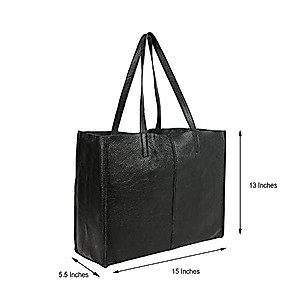 KomalC Leather Shoulder Bag Tote for Women Purse Satchel Travel Bag shopping Carry Messenger Multipurpose Handbag