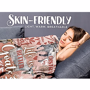 Huglanket Goat Gifts for Goat Lovers, Goat Throw Blanket, Unique Watercolor Goat Design, Flannel Blanket Gifts for Girls, Women, and Friends, 50"x 65"