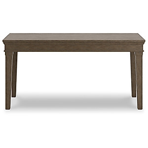 Ashley Furniture Signature Design by Ashley Janismore Traditional Home Office 63 inch Desk in Weathered Gray