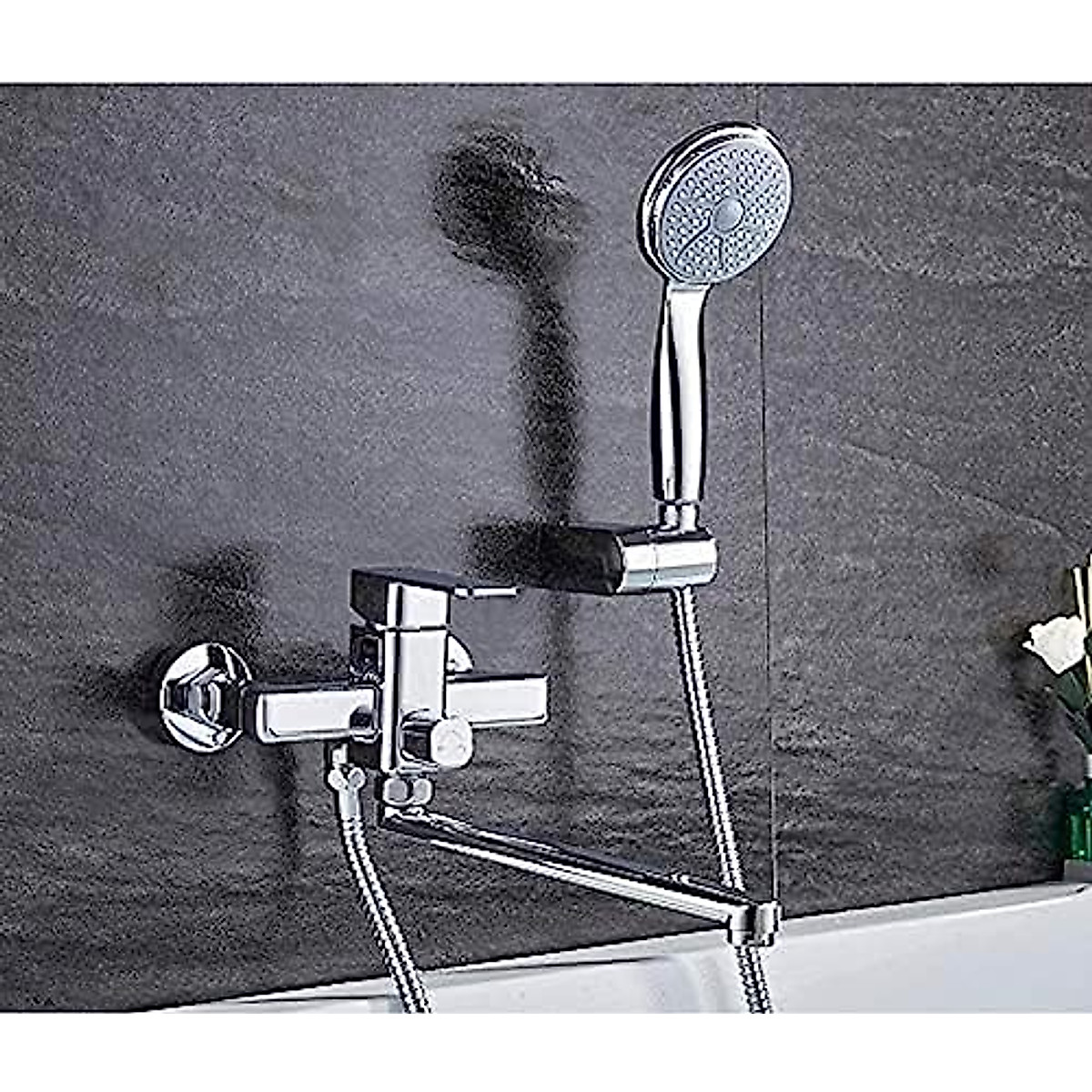 Kitchen Taps Shower Faucet Set Bathroom Brass Bathtub Shower Faucet Bath Shower Tap Chrome Plated Shower Head Wall Mixer Tap
