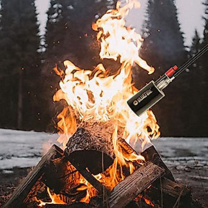 BLUEFIRE 150,000 BTU High Output Propane Torch Weed Burner with 10ft Hose Trigger Start Heavy-Duty Turbo Jumbo Flame Garden Blowtorch Weeds Burn Ice Snow Melt Roof Asphalt Road Repair Campfire Starter