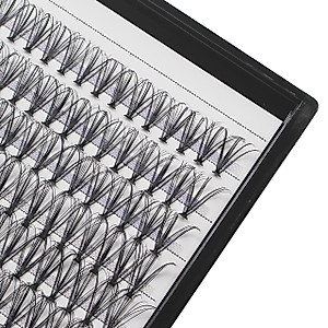 Bodermincer Large Tray 20D Cluster 0.07C,10 Lines,8-10-12-14mm Mixed,9-11-13-15mm Mixed, 10-12-14-16mm Mixed,Natural Long Individual Flare Lashes Cluster False Eyelashes (8-10-12-14mm Mixed)