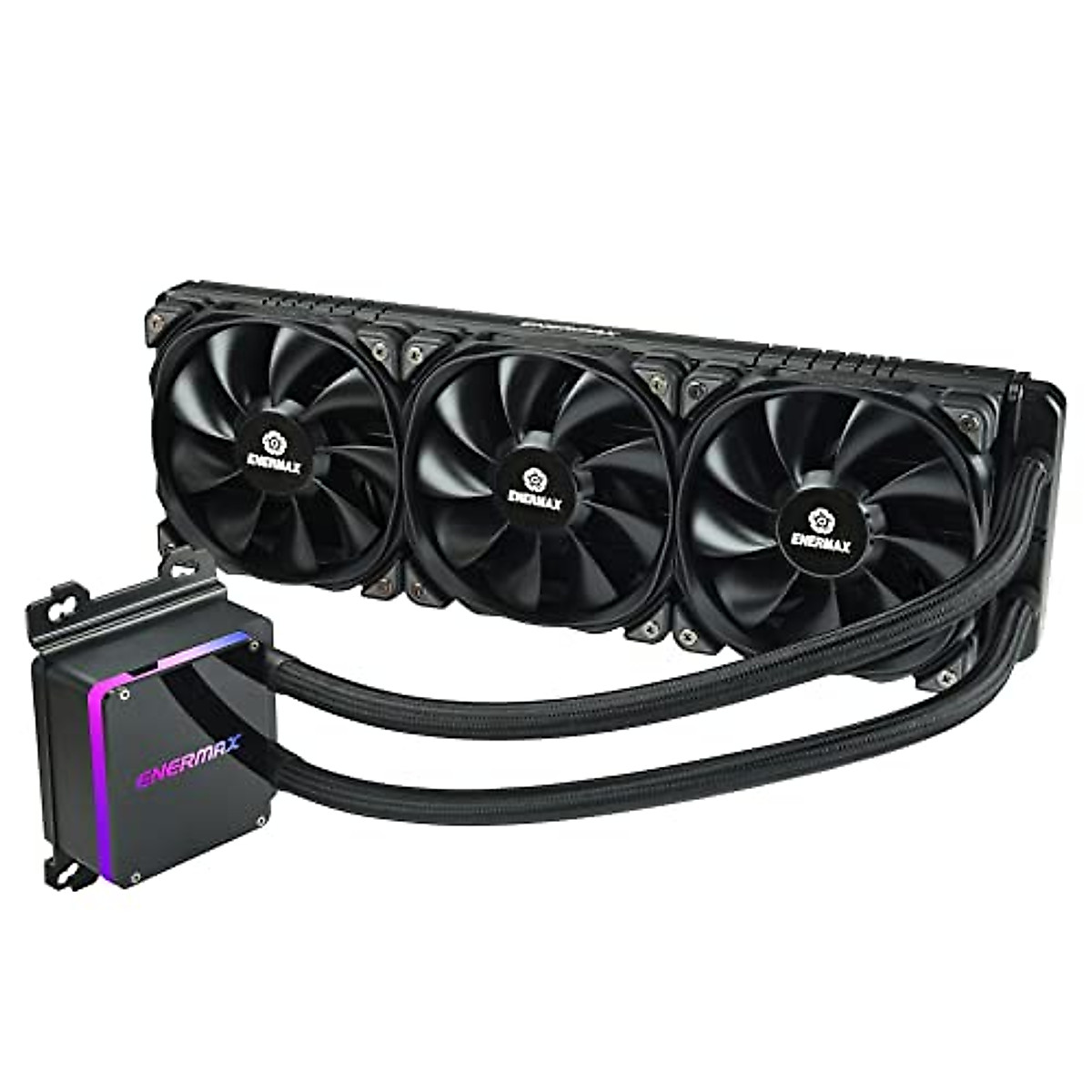 ENERMAX LIQTECH TR4 II 360 ARGB AIO CPU Liquid Cooler, AMD Threadripper sTRX4/TR4/SP3, TR5, sTR5/sTRX5/sWRX9, SP6 Socket & Intel Xeon LGA4677 READY, 500W+ TDP; ELCLTTRTO360TBP