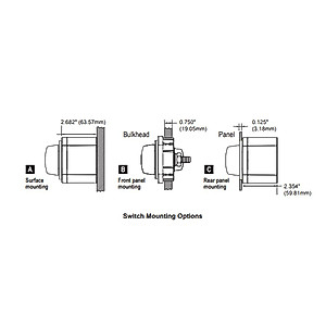 Blue Sea Systems 6007200 m-Series Battery Switch Selector, Black
