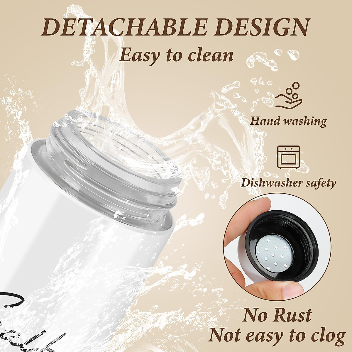 Salt and Pepper Shakers Set,Kitchen Decor and Accessories for Countertop Kitchen Gadgets Cooking Table Housewarming Christmas Gift Refillable Design (Black + White)