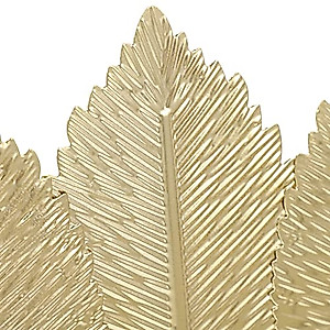 Alipis Leaves Iron Hooks Wall Hanging Hook Decorative Wall Hooks Key Holder Gold Single Prong Coat Hanger for Clothes Hat Jacket Towel