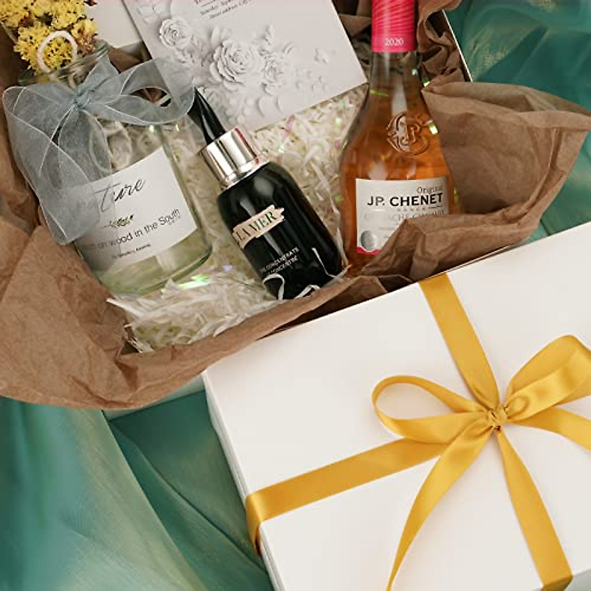 UnicoPak White Gift Boxes 10 Pack 9.5x6.6x4 Inches, Gift Boxes for Presents, Bridesmaid Proposal Box, Gift Box for Wedding, Birthday, Baby Shower, Anniversary, Graduation, Christmas