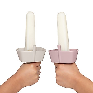 Mango Co. Silicone Popsicle Holder With Straw Drip Free 2 PACK