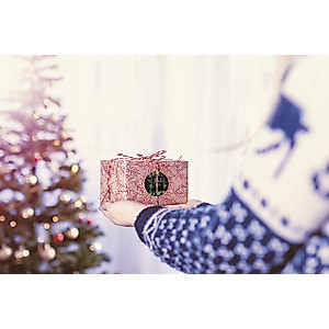 by Mich 1.5 Inch Thank You Stickers, Roll of 500 pc,3Designs |Thank You Stickers for Small Business, Wedding and Holiday |Pink, Black Thank You Labels with Greenery Boho Handwritten Rose Gold Font