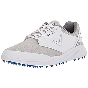 Callaway Men's Coronado v2 SL Golf Shoe, White/Grey, 11