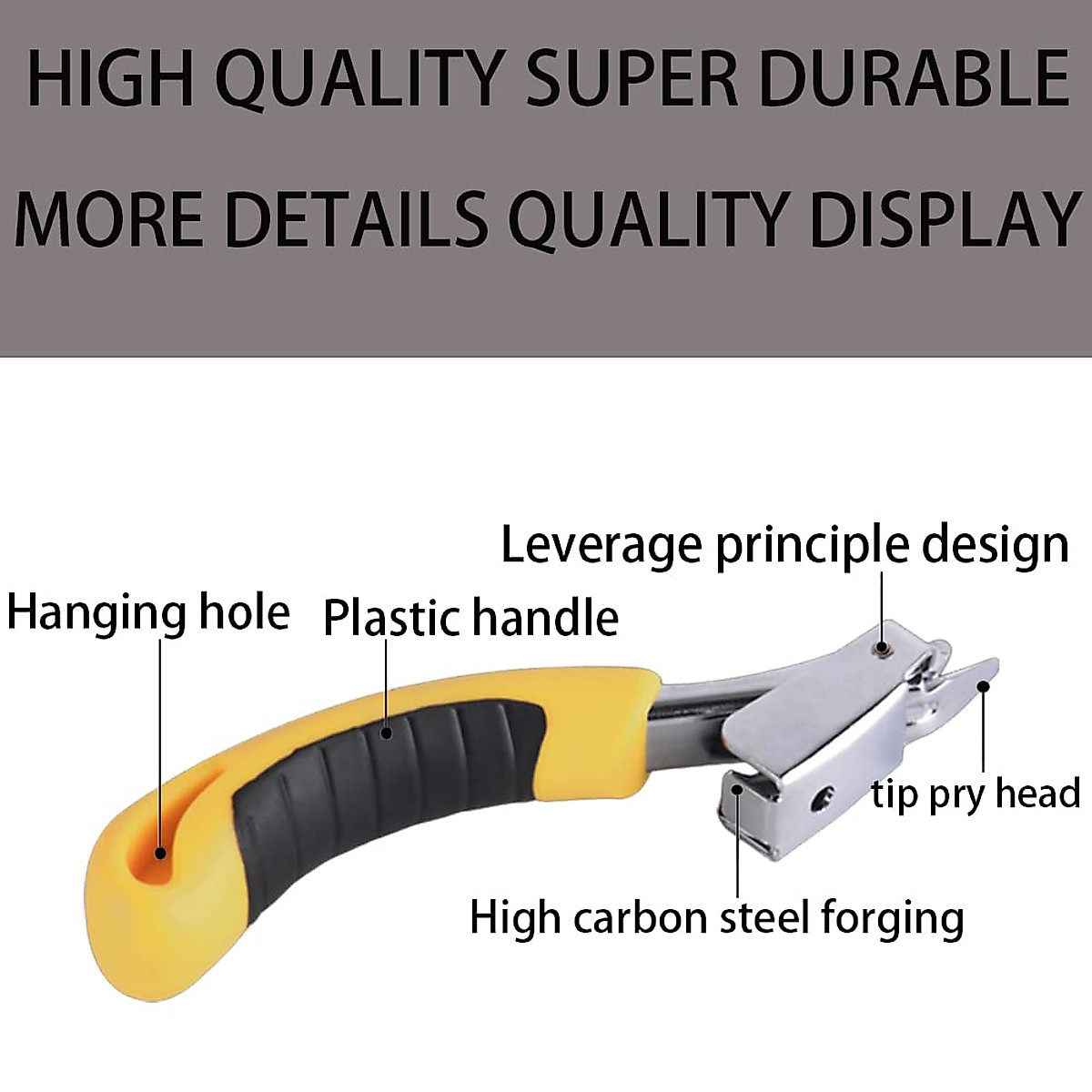 2 Pcs Staple Remover Tool Heavy Duty Staple Puller Upholstery Staple Remover for Remove Office School All Kinds of Nails from Furniture and Carpet