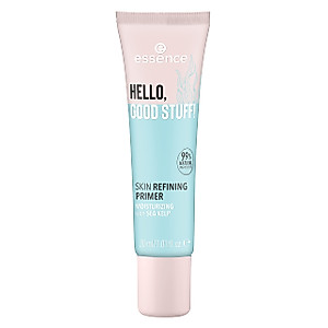 essence | Hello, Good Stuff! Skin Refining Primer | Made With Sea Kelp & 98% Natural Ingredients | Moisturizing & Mattifying Make Up Base | Vegan & Cruelty Free | Made Without Gluten, Oil, Parabens, & Microplastics
