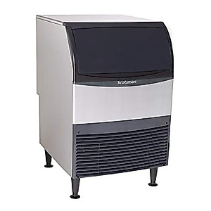Scotsman UN324A-1 Nugget-Style Ice Maker with Bin, 80-Pound Capacity, Stainless Steel, 115-Volts, NSF