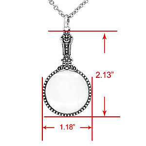 Controse Enchanted Mirror Necklace (Magnifying Glass Pendant)