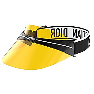 Dior DIORCLUB1 VISOR BLACK WHITE/YELLOW one size fits all unisex Sunglasses