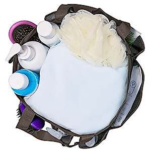 Attmu Mesh Shower Caddy Portable for College Dorm Room Essentials with 8 Pockets, Hanging Shower Caddy Basket Tote Bag Toiletry Accessories for Bathroom