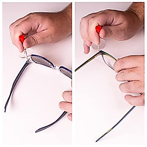 Apex Glasses Repair Kit - Eyeglass Repair Kit with Small Screwdriver ,Eyeglass Screws, Magnifying Glass, Screw Guide, & Storage Pouch - Universal Eyeglass Repair Kit for Reading Glasses, & Sunglasses