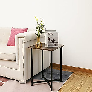 AZL1 Life Concept Modern Square Side End Accent Table for Living Room Bedroom Balcony Family and Office