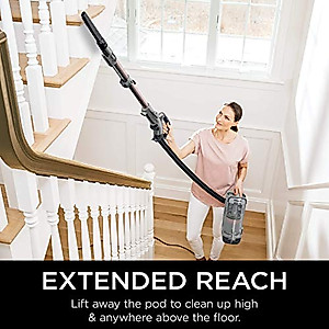 Shark AZ2002 Vertex DuoClean PowerFins Upright Vacuum with Powered Lift-Away Self-Cleaning Brushroll and HEPA Filter, 1 Quart Dust Cup Capacity, Rose Gold (Renewed)