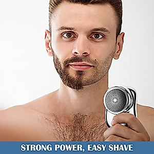Mini-Shaver, Portable Electric Shaver, Mini Electric Razor Shavers for Men, Rechargeable Shaver Easy One-Button Use Suitable for Home,Car,Travel