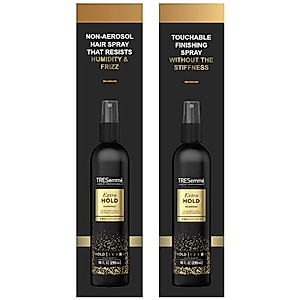 TRESemme Two Spray with Extra Hold Non-Aerosol Hairspray, 10 oz, Extra-Firm Control, Strong Hold with Touchable Feel, Humidity Resistant, Frizz Control, Pack of 3 Pump Bottles.