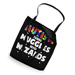 Autism turns muggles into wizards Kids Autism Sister Boys Tote Bag