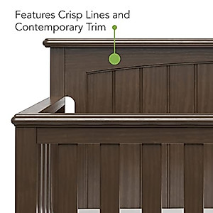 Child Craft Sheldon 4-in-1 Convertible Crib, Slate