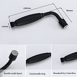 JIYTG Handheld Bidet Sprayer 2 Spray Modes Baby Cloth Diaper Sprayer Single Cold Toilet Sprayer Wall Mounted Brass Handheld Sprayer Kit with Angle Valve