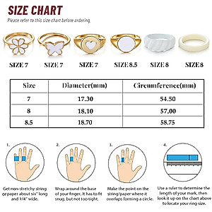 KISS WIFE 24Pcs Gold Knuckle Rings Set for Women, Vintage Stackable Boho Midi Finger Ring Sets, Cute Y2K Aesthetic Rings Pack Trendy Jewelry Gift for Her (6pcs style B)