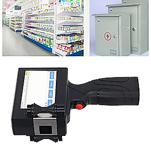 Hilitand Handheld Printer 4.5 Inch Touch Screen Portable Inkjet Printer for Printing Production Date Batch Number QR Code