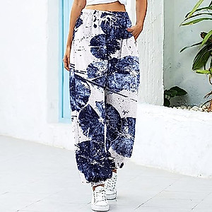 HCNTES Wide Leg Sweatpants Women Black Sweatpants Women Sweatpants Women Baggy Cinch Bottom Drawstring Elastic Waist Pants Athletic Yoga Joggers Lounge Trousers with Pockets