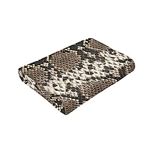 Snake Skin Blanket Air Conditioning Blanket Blanket Soft, Cool Throw Blanket Flannel Animal Blanket(80"x60")