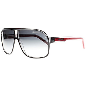 Carrera Grand Prix 2 T4O Black/White/Red Grand Prix 2 Square Pilot Sunglass