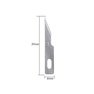 10pcs #3 High Carbon Steel Fine Point Knife Blades for Hobby Carving Art and Craft Work Cutting Model PCB Repair Hand Tool