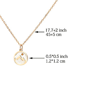 XULAVA Mustard Seed Necklace for Women Christian Gifts,Move Mountains Shell Necklaces Mothers Valentines Day Gifts Christian Faith Jewelry for Women,Rose Gold