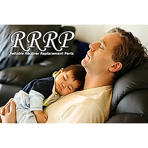 Reliable Recliner Replacement Parts - Universal Small Oval Black Plastic Pull Recliner Handle 3" by 3.5" with Cable - Exposed Cable Length (4.75") Length 36" Couch Style Pull Chair Release Handle Sofa