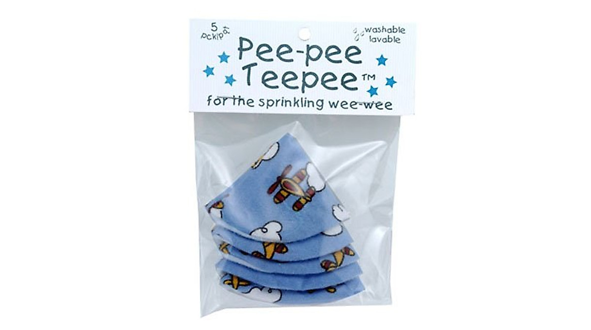 Beba Bean Peepee Teepees - Reusable Baby Boy Pee Shields (5 Pack)