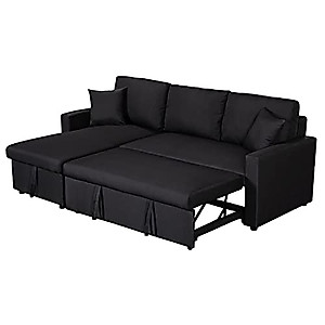 Lilola Home Paisley Sectional, Black