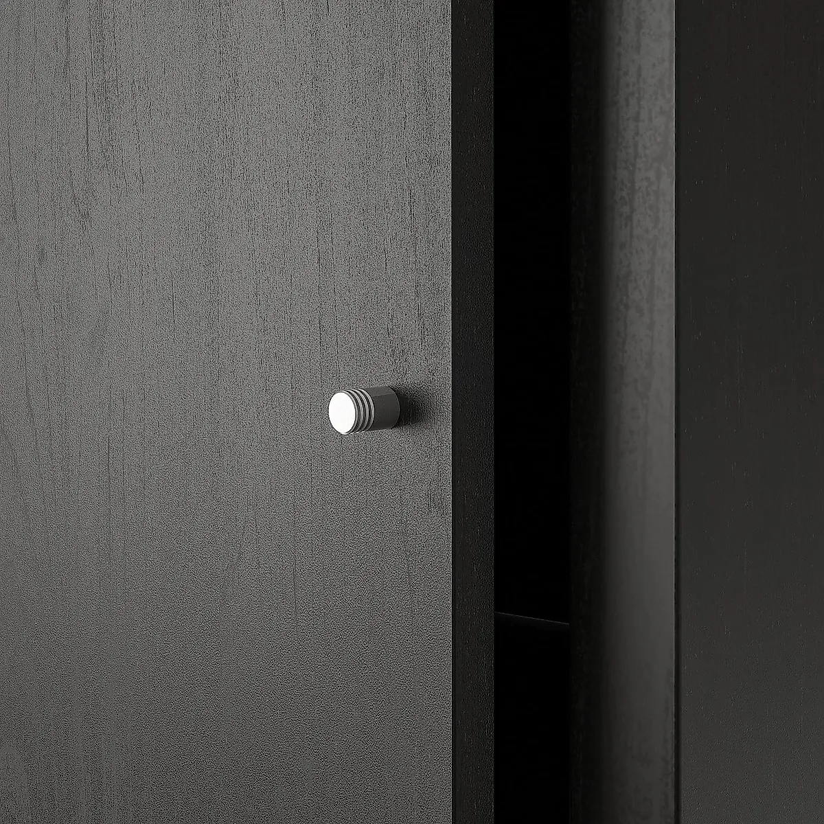 IKEA Kallax Shelf Unit with Doors Black Brown 792.782.69 Size 30 3/8x30 3/8 "