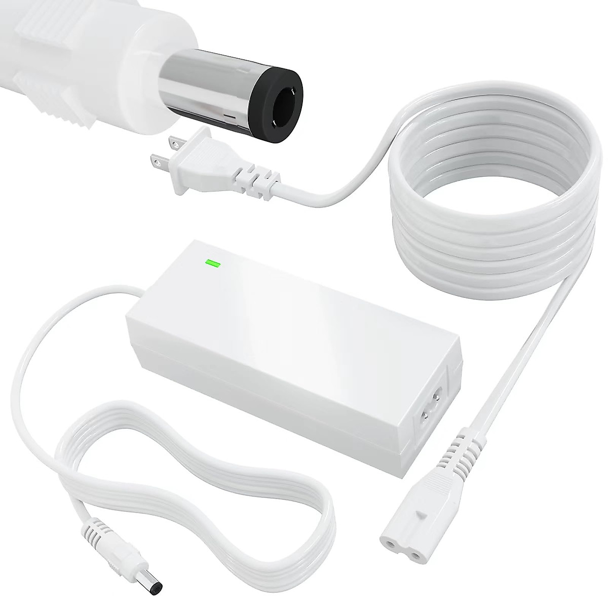 42V 2A Charger for 36V Bike Lithium Batteries. for Jetson, Gotrax and All Brands of 36V Electric Scooter Lithium Batteries, 5.5 * 2.5 1 Claw Universal Charger (White)