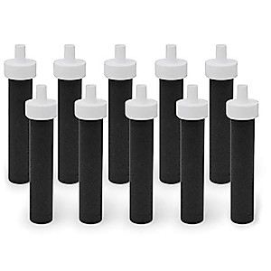 Fette Filter Replacement Filters for Brita Water Bottles – BPA Free Water Filters Compatible with Brita Hard-Sided Bottles & Sport Sided Bottles – Compare to Part #BB06. (Pack of 10)