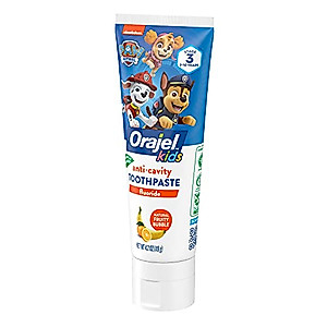 Orajel Kids Paw Patrol Anti-Cavity Fluoride Toothpaste, Natural Fruity Bubble Flavor, 4.2oz Tube