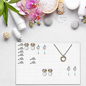 Zerodeko 10pcs Jewelry Box Pad Sponge Tray Sponge Insert Trays Earring Display Pad Jewelry Display Pad Earrings A Necklace Trinket Tray Ring Display Sponge Mat Ear Stud Holder