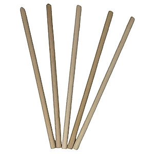 1/2 Inch Wooden Dowel Rods .5 Inches Thick by 12 Inches Tall Round Unfinished Hardwood (5)