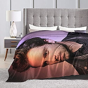 Sebastian Stan Ultra Soft Micro Fleece Blanket All Season Fuzzy Warm Throw Blanket for Sofa Chair Couch Bed