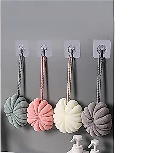 INGVY Dry Brushing Body Brush Thicken Bath Ball Exfoliating Scrubber Shower Mesh Foaming Body Back Skin Cleaning Tool Bathroom Accessories Exfoliating Sponge (Color : Blue)