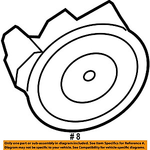 6U5z17d696d Power Side View Mirror Motor, Oem Ford, Left Or Right, W/ Memory