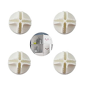 UUYYEO 20 Pieces Plastic Wire Cube Connectors Wire Grid Cube Connectors for Modular Closet Storage Organizer and Wire Grid Cube Storage Shelving White