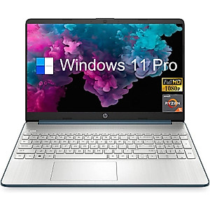 HP 15.6 Inch FHD Business Laptop, AMD Ryzen 5 5500U, Windows 11 Pro, 16GB RAM, 1TB SSD, Fast Charge, SD Card Reader, Long Battery Life, Spruce Blue, PCM